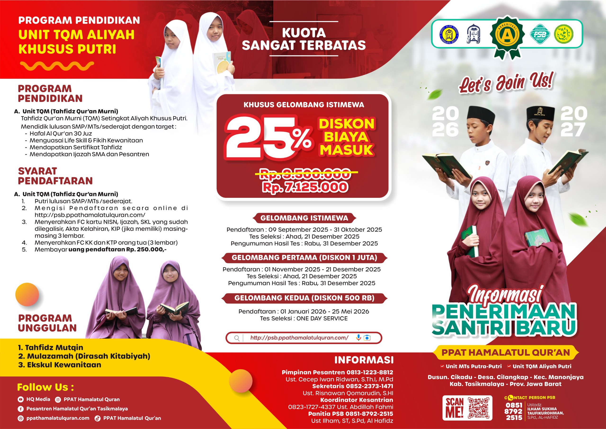 Sistem Penerimaan Santri Baru - PONDOK PESANTREN ALAM TAHFIDZ HAMALATUL ...